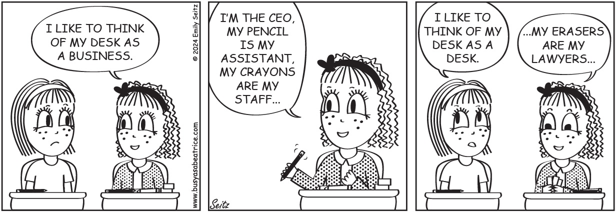 Busy as a Beatrice – Comic Strip